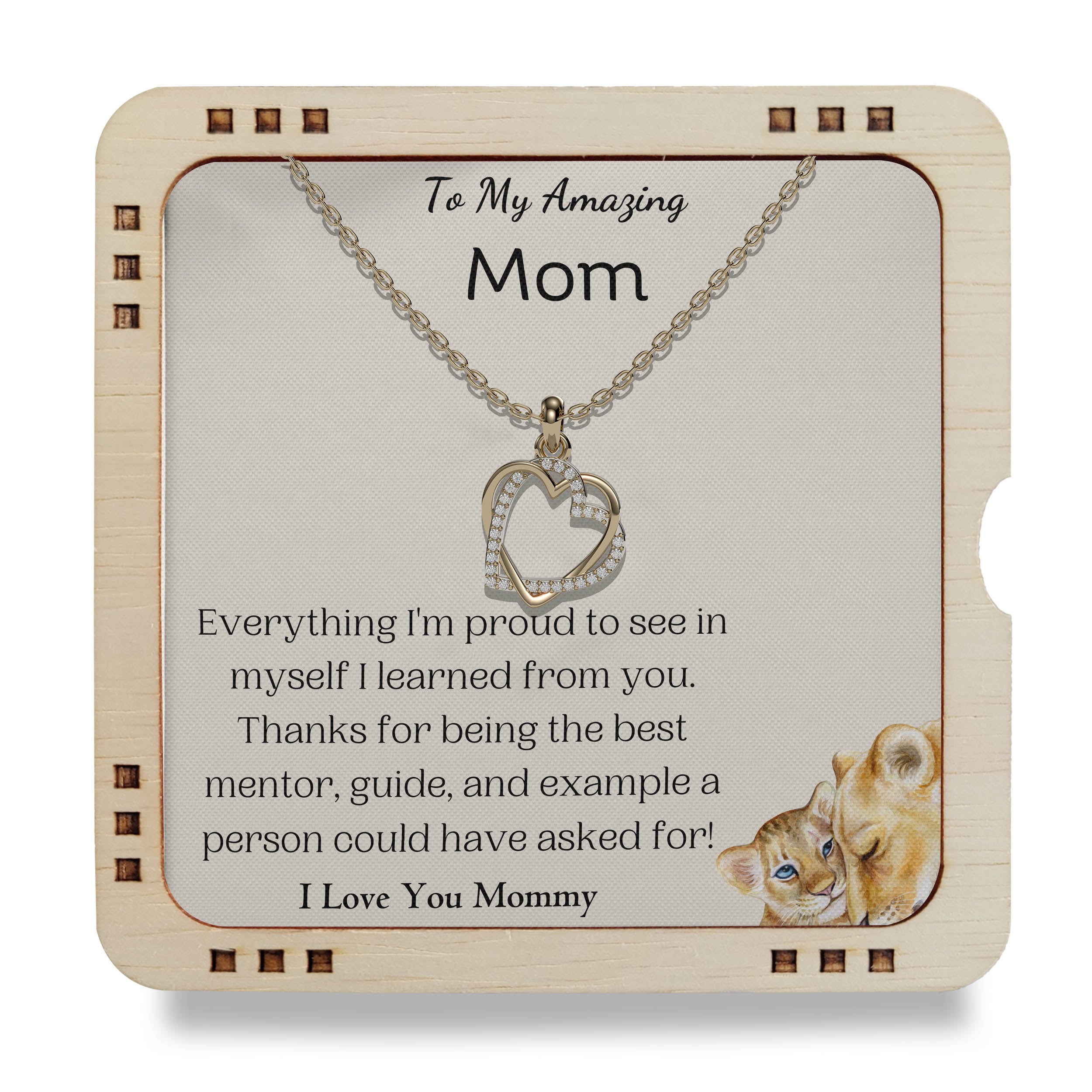 Copy of To My Amazing Mom 18K Gold Plated Necklace - Thank You Mommy ...